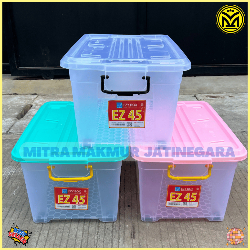 Jual KONTAINER BOX TRANSPARAN EZY 30 45 LITER CONTAINER BOX SERBAGUNA ...