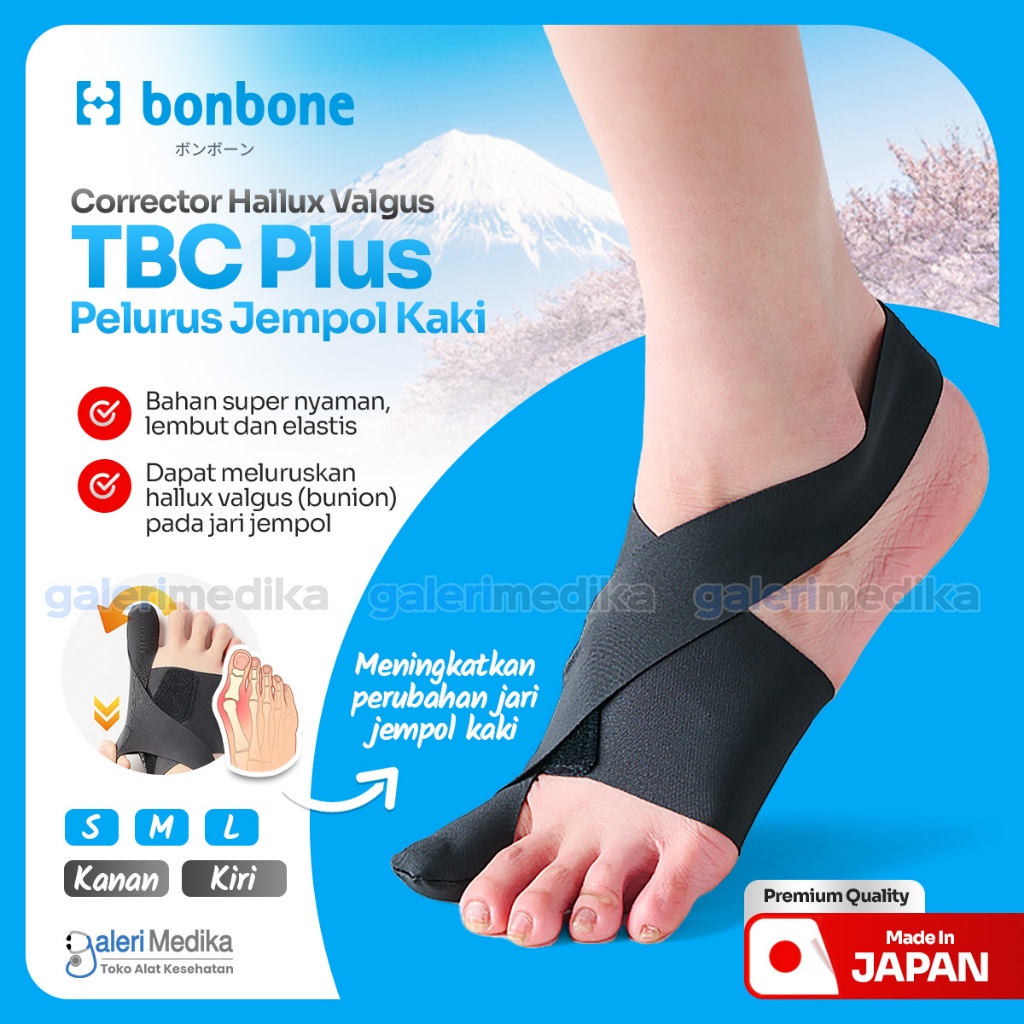 Jual Pelurus Jempol Kaki Bonbone TBC Plus JAPAN Quality - Meluruskan ...