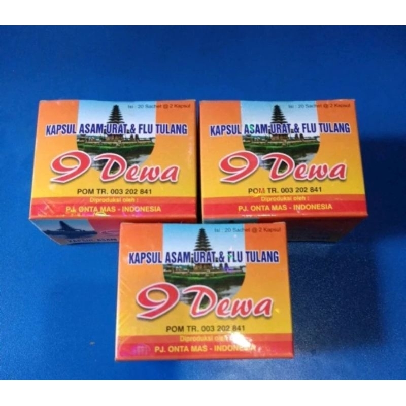 Jual 9Dewa Kapsul Asam Urat & Flu Tulang Original Produk | Shopee Indonesia