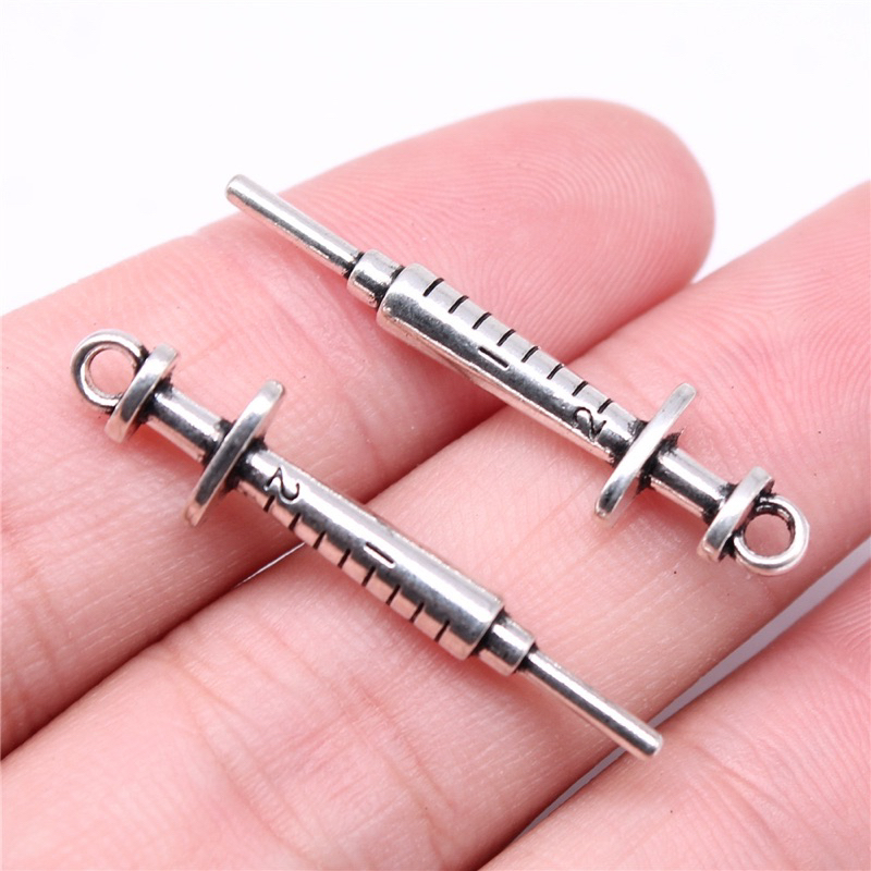 Jual [5-10 pcs]Liontin Besi Injector Charms Untuk Dokter DIY | Shopee ...