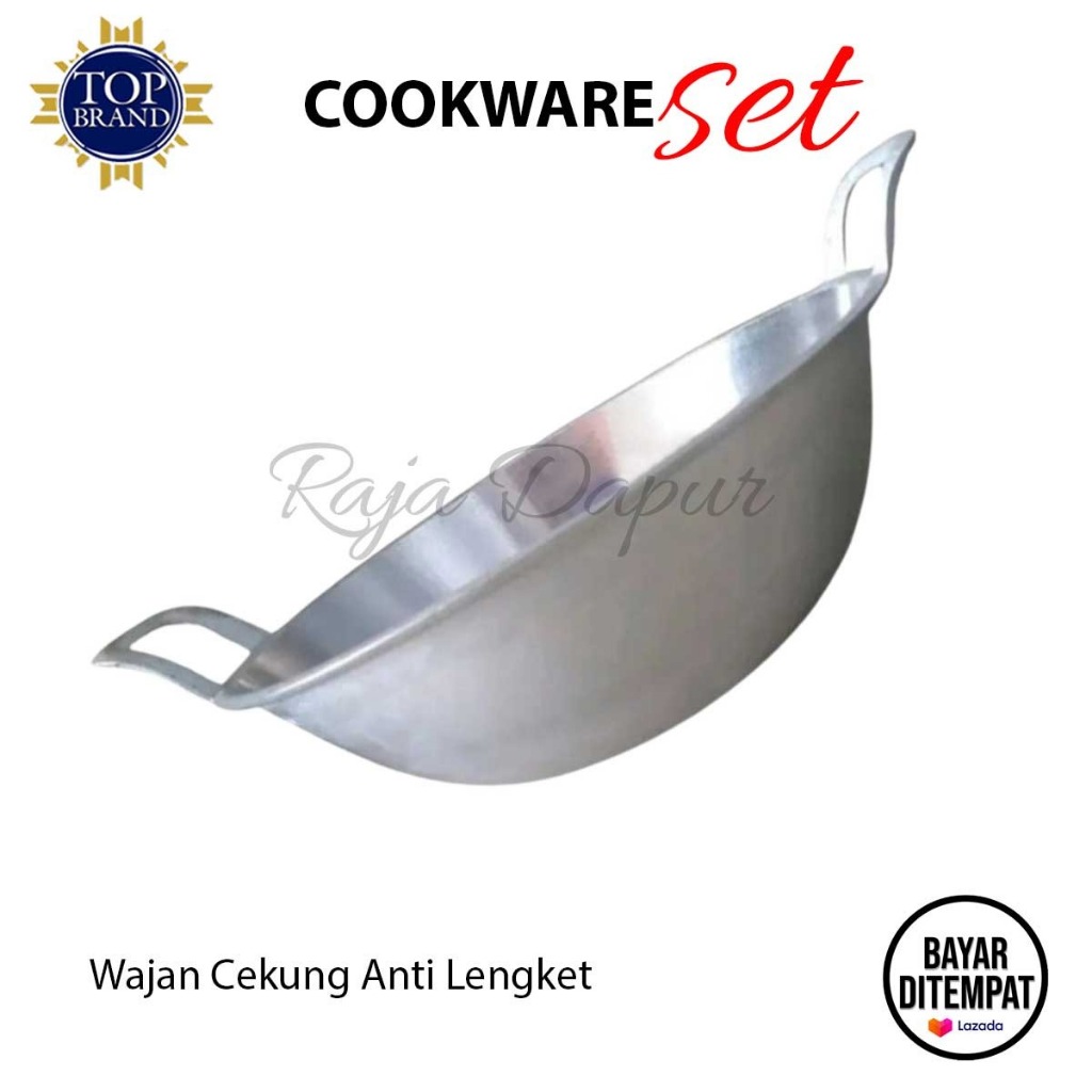 Jual [Raja katel] jual wajan penggorengan harga terbaik & termurah wajan cekung anti lengket ...