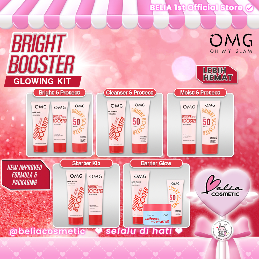 Jual BELIA OMG Paket Skincare Glowing Kit | Oh My Glow Bright Protect ...
