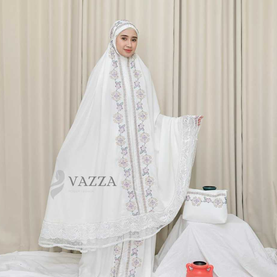 Jual Mukena Premium Bordir Rayon Bahan Adem include Tas cantik RAYANZZA ...