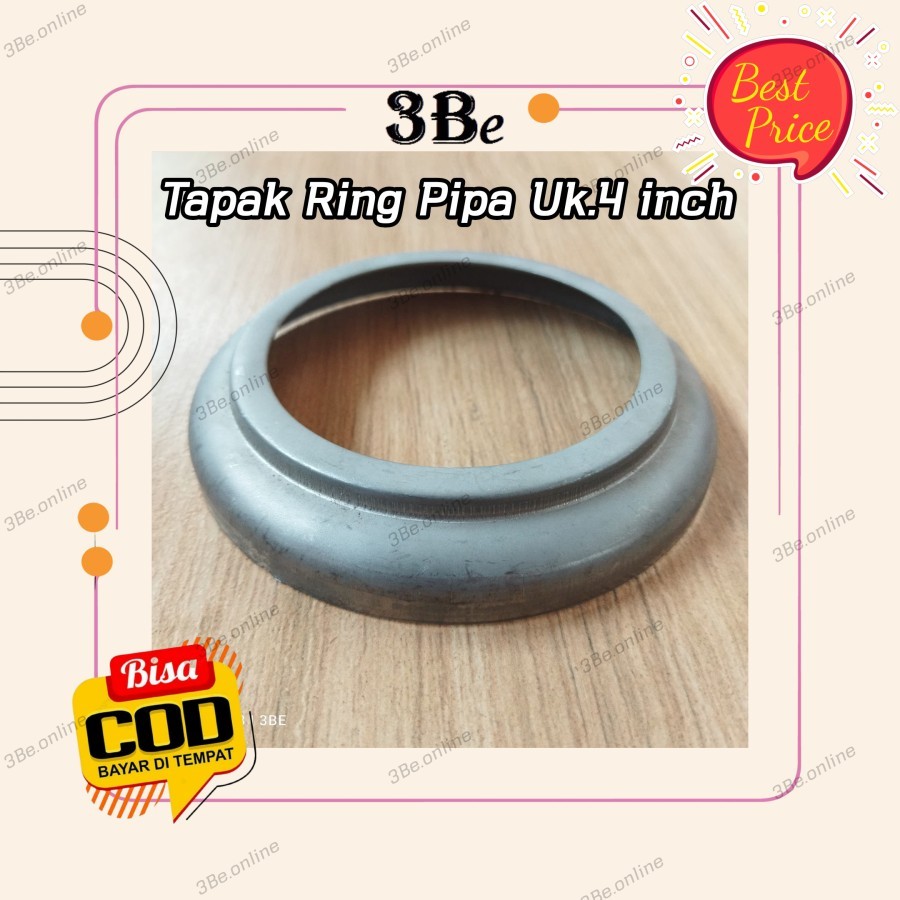 Jual Ring Tapak Pipa 4 inch Ring cembung 4inch Ornamen pintu pagar besi ...