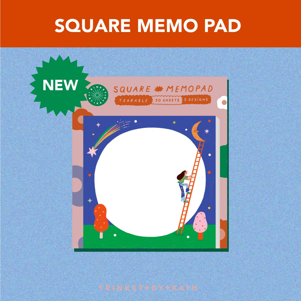 Jual Square Memopad / Notepad / Notes / Memo - Trinket by Kath | Shopee ...