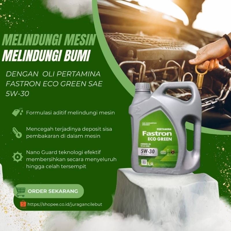 Jual Oli Fastron Eco Green SAE 5W-30 3.5 Liter | Shopee Indonesia