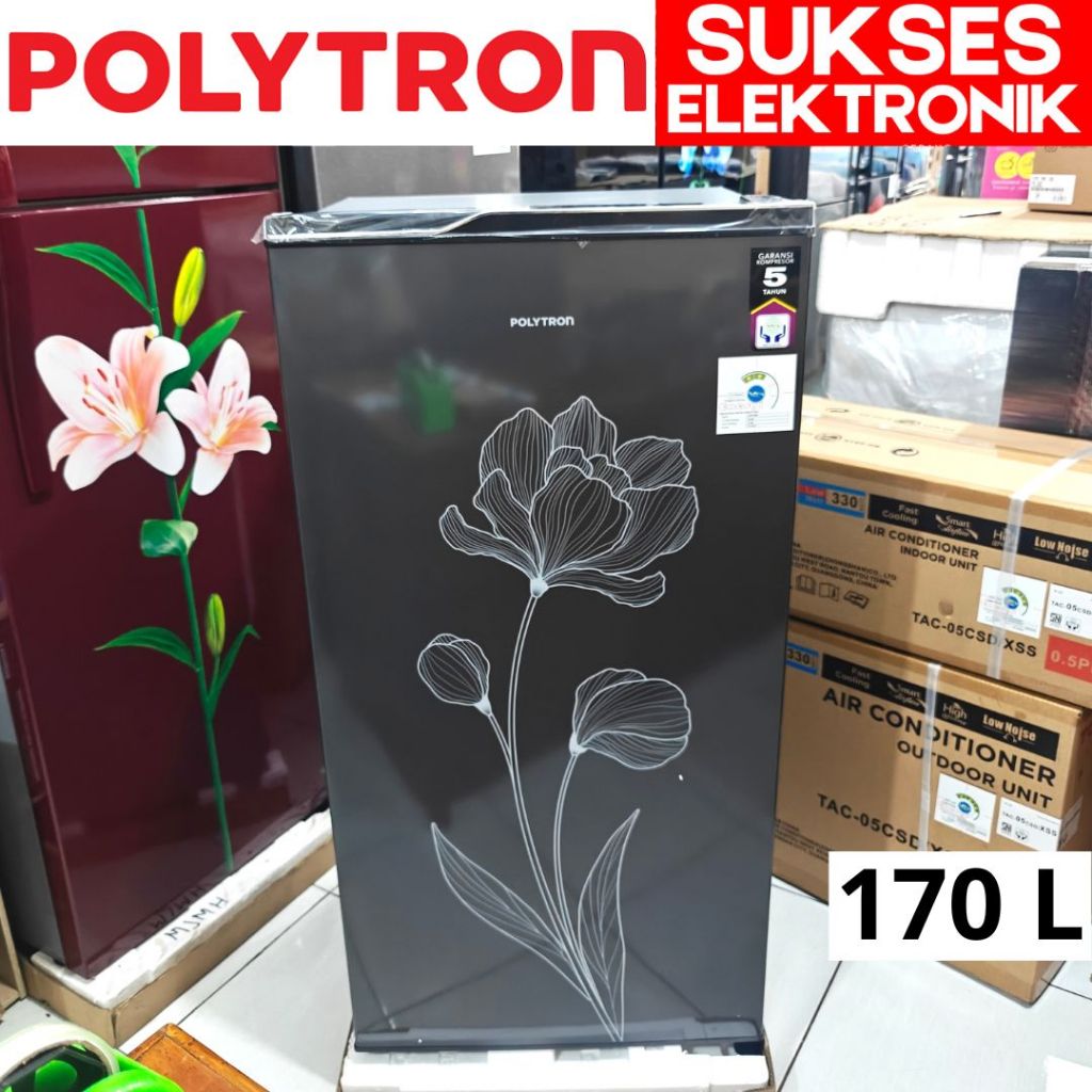 Jual KULKAS 1 PINTU POLYTRON SILVER PRB-177T 170L / LEMARI ES 170 T ...