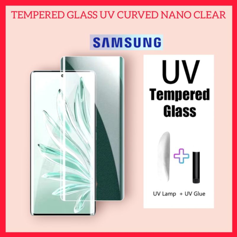 Jual Tempered Glass UV Curved Liquid Nano Anti Gores Full Cover Type ...