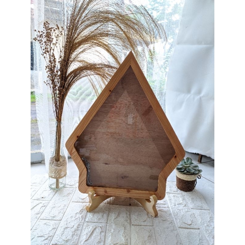 Jual frame_mahar_gunungan/wayang[25x35]/warna/natural | Shopee Indonesia