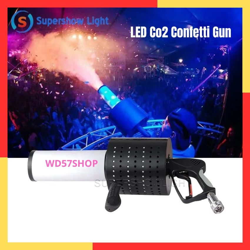 Jual Super Show Light Lampu LED Mesin Paper Gas Asap CO2 Gun Stage ...