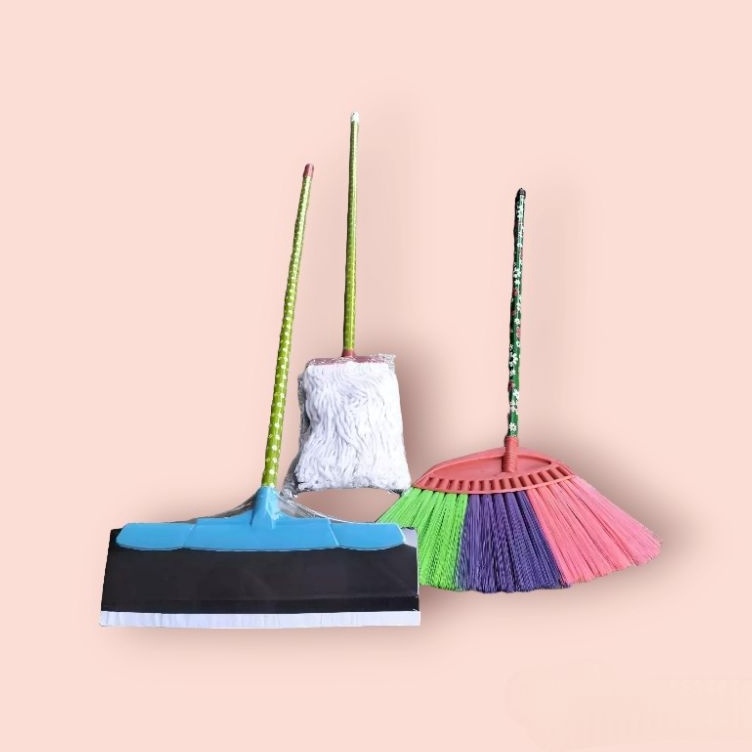 Jual Serba Serbu Paket 3 In 1 sapu senar pel lantai dan wiper dorongan ...