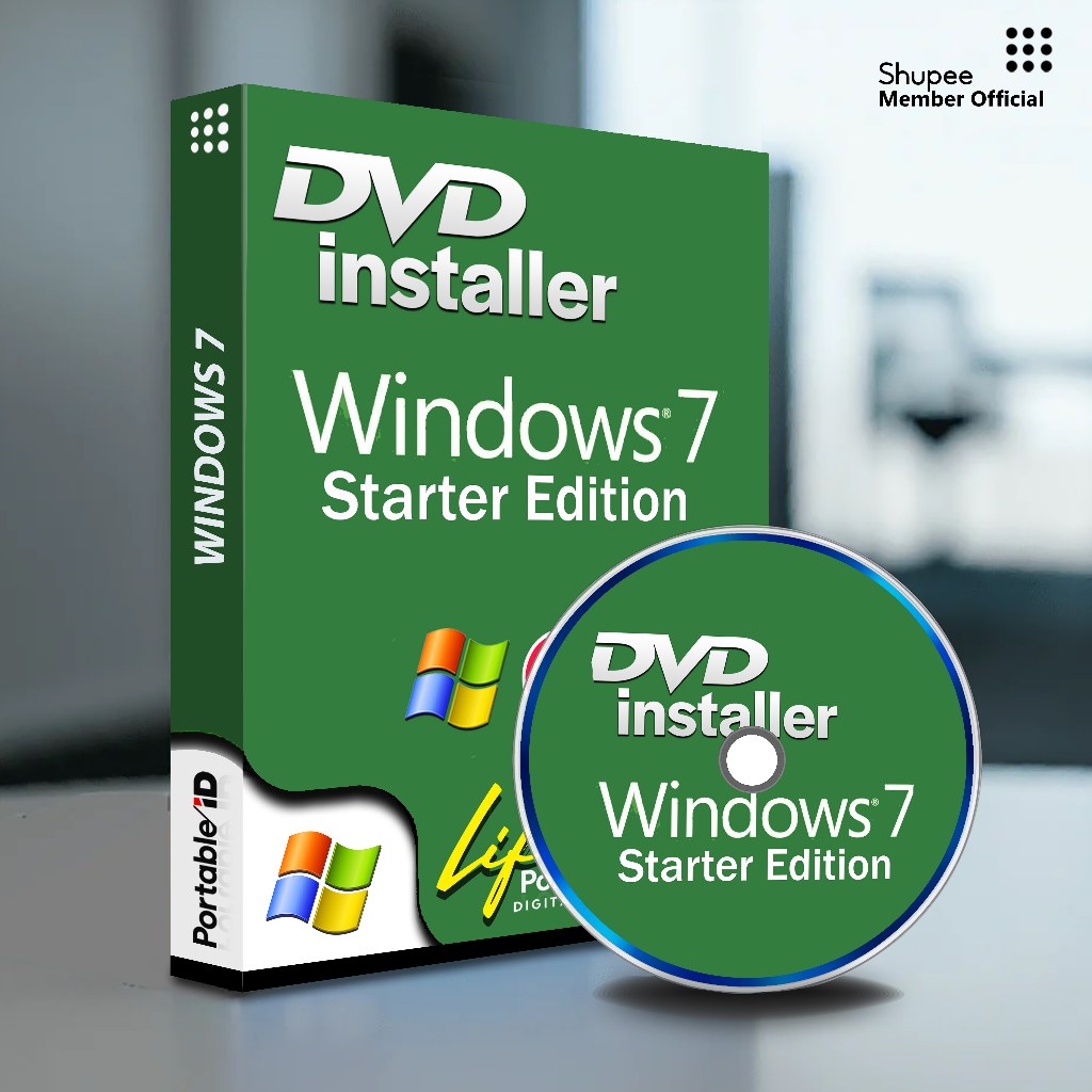 Jual DVD Microsoft® Windows® 7 Starter Sp1 32-Bit (x86) | Shopee Indonesia