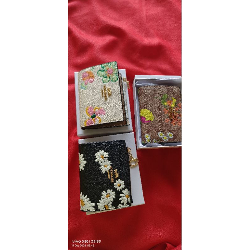 Jual Dompet Coach premium made in Vietnam bunga timbul | Shopee Indonesia