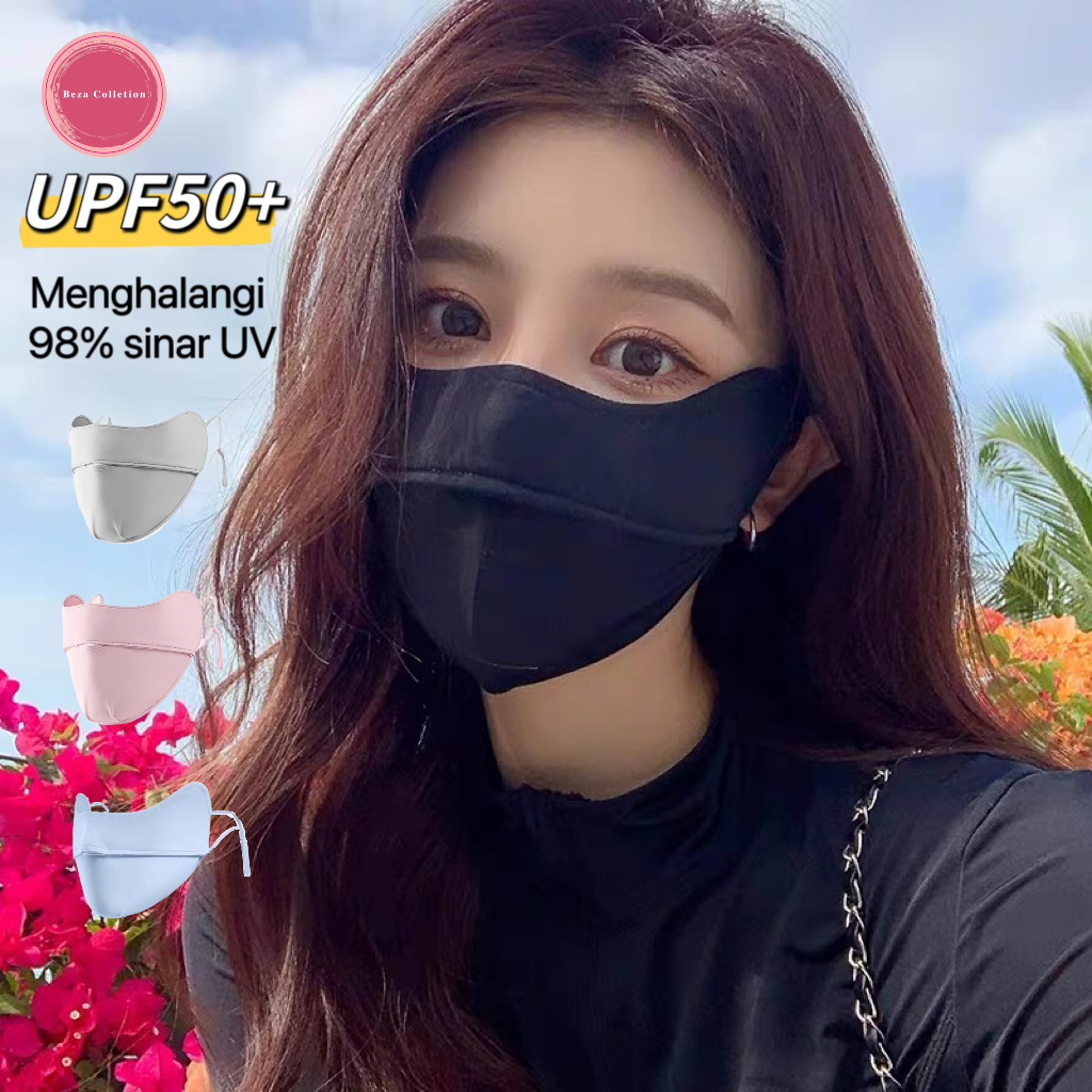 Jual Masker Wajah Anti Ultraviolet UV UPF50+ Matahari/Masker Kain Bisa Dicuci | Shopee Indonesia