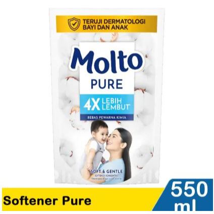 Jual Molto Softener Ultra Pure Putih Pouch 550 ml | Shopee Indonesia
