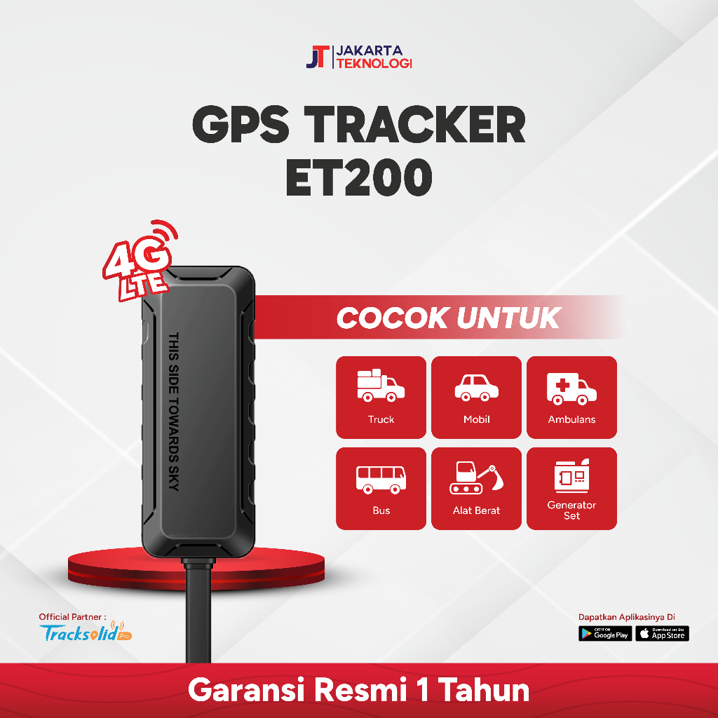 Jual GPS Tracker Mobil Motor Truck Wetrack 2 ET 200 Concox Anti Maling GARANSI TANPA PEMASANGAN ...