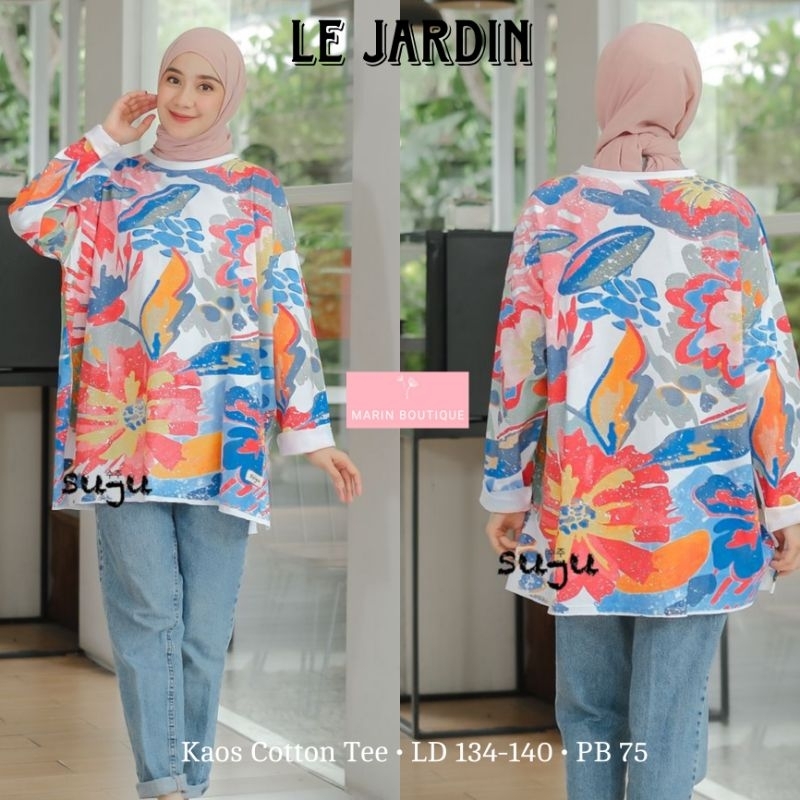 Jual LE JARDIN FLOSY MARCHE SNOOPY KAOS SUJU JUMBO OVERSIZE • ATASAN ...