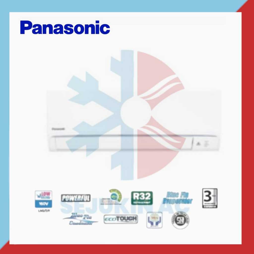 Jual AC PANASONIC DELUXE STANDAR NON-INV SINGEL-SPLIT 1,5 PK CS/CU - PN12AKJ | Shopee Indonesia