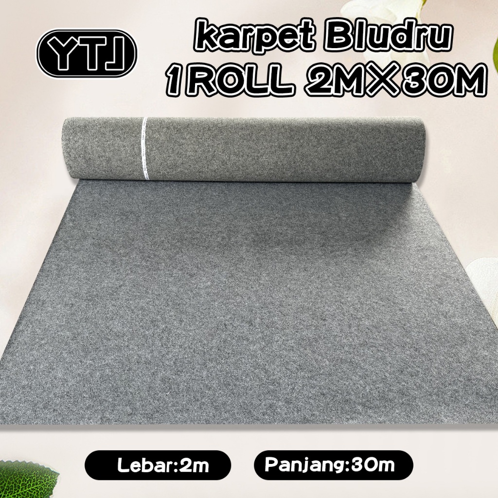 Jual YTJ Karpet Bludru Polos 2x30M (1 ROLL) Karpet Pameran/Karpet ...