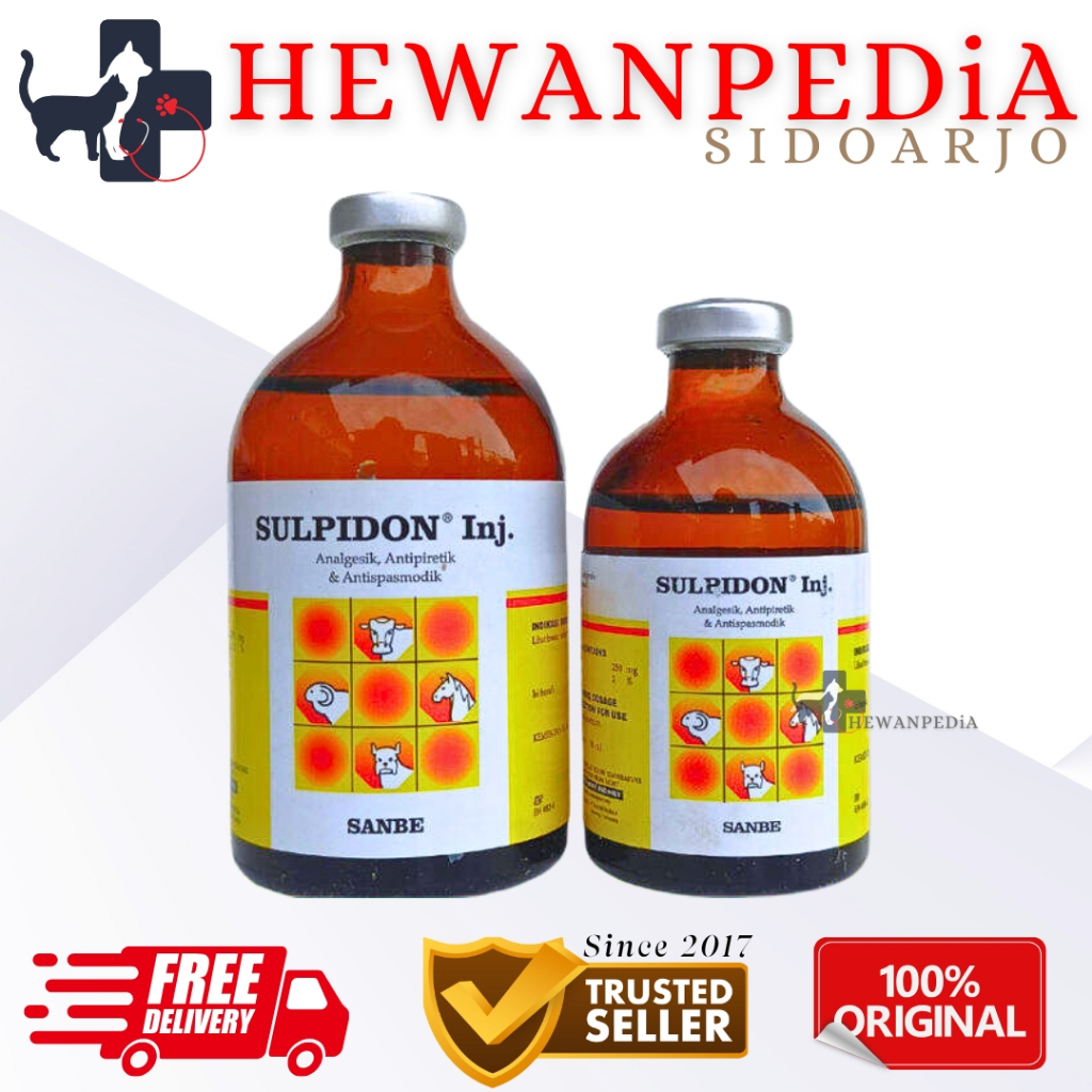 Jual SULPIDON 50 ml & 100 ml SANBE Hewanpedia - Obat Pereda Sakit Hewan ...