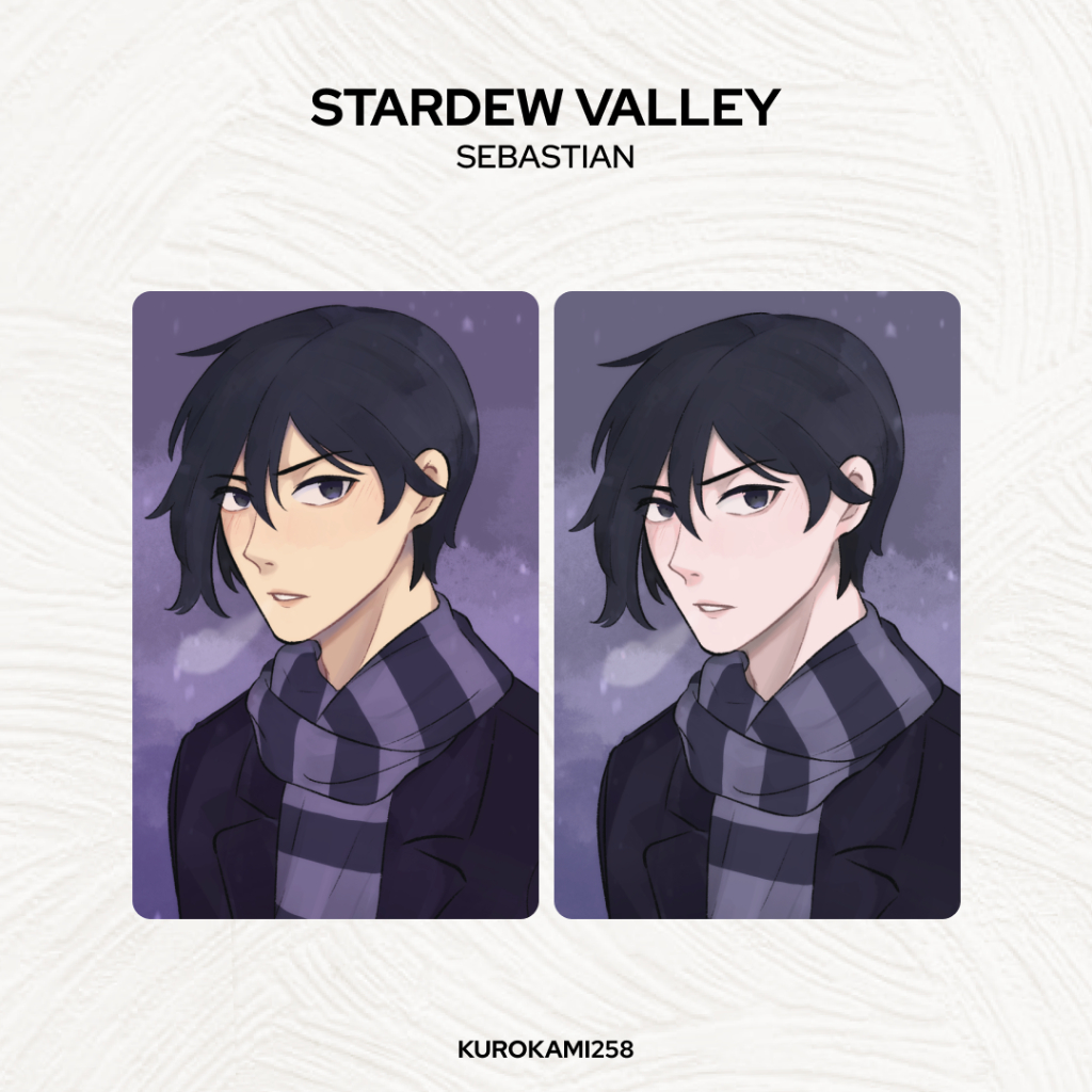 Jual Stardew Valley Sebastian Photocard (Fanmerch by Kurokami258 ...