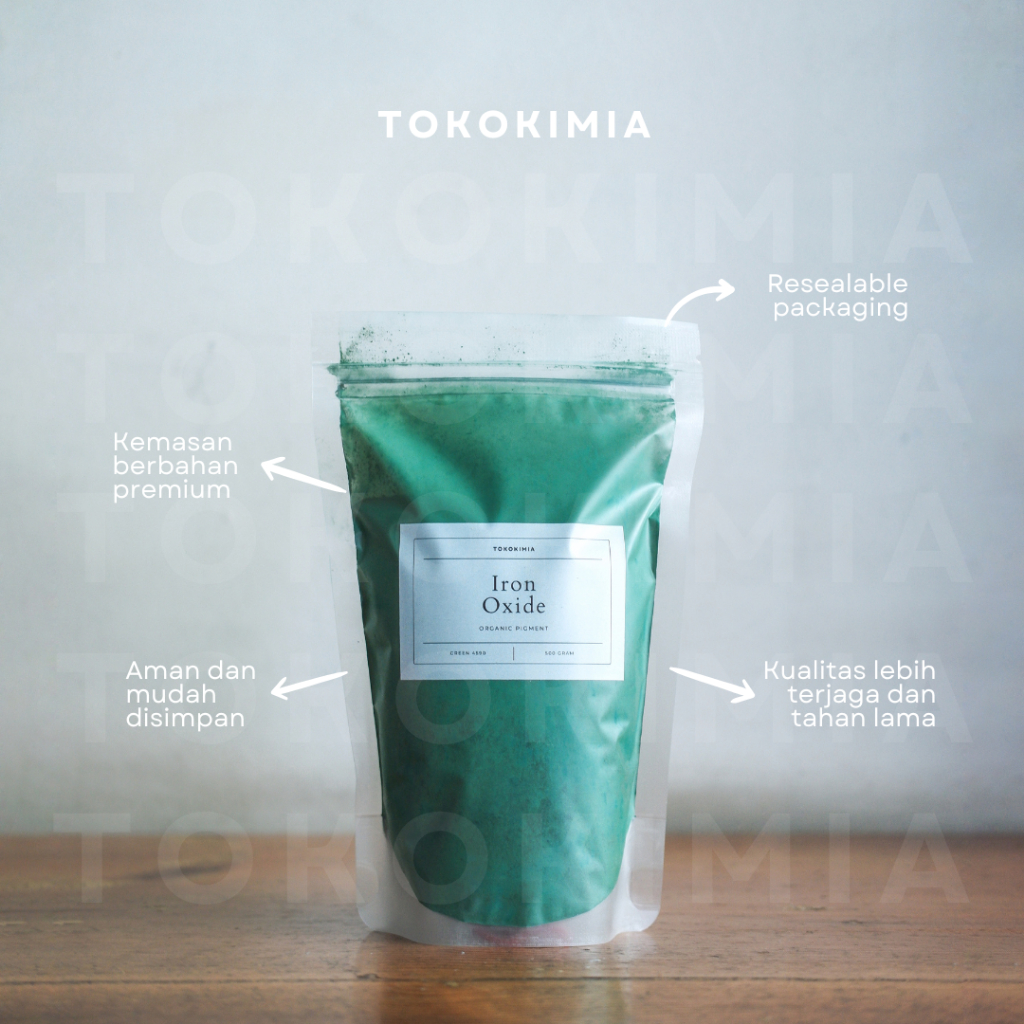 Jual Iron Oxide Green - Organic Pigment Powder Bahan Pewarna Bubuk Oker ...