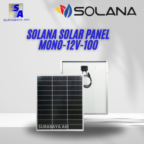 Jual SOLANA MONOCRYSTALINE SOLAR PANEL - MONO 12V 100WATT 100 WP SOLAR ...