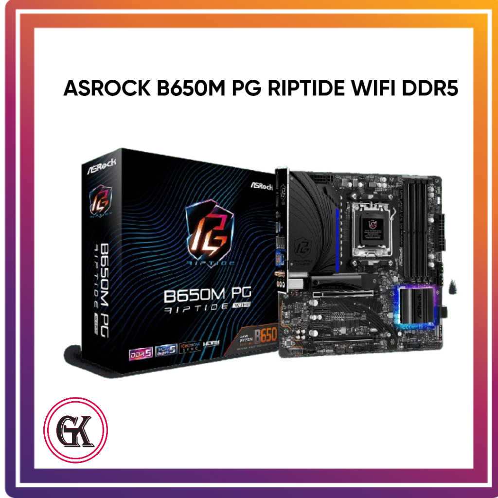 Jual ASROCK B650M PG RIPTIDE WIFI DDR5 ( AM5 / B650 / DDR5 ) | Shopee ...