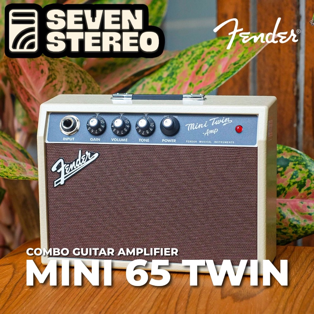 Jual Fender Mini 65 Twin Guitar Combo Amplifier Blonde | Shopee Indonesia