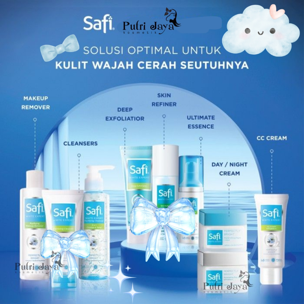 Jual SAFI ULTIMATE BRIGHT SERIES//Day,Night, cleanser, toner, serum,dll | Shopee Indonesia