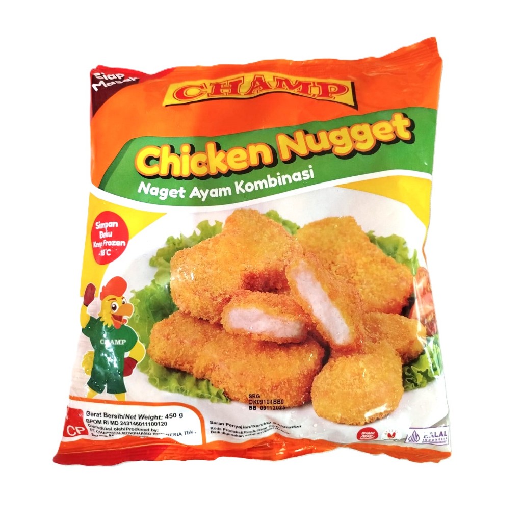 Jual champ chicken nugget 450gr | Shopee Indonesia