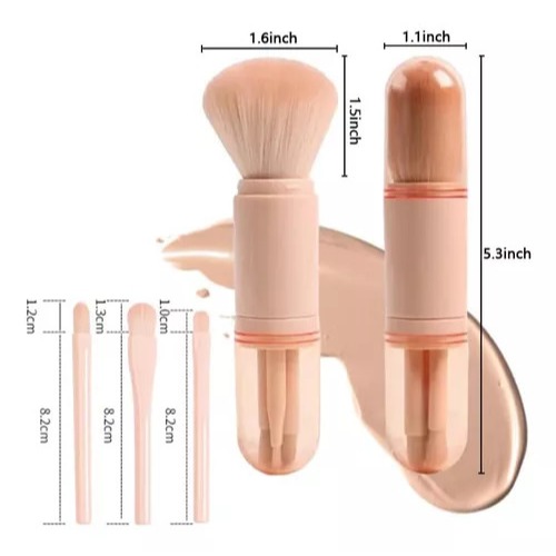 Jual MD GALERIE 4 Pcs Berbagai Bentuk Kuas Brush Brus Make Up Contour ...