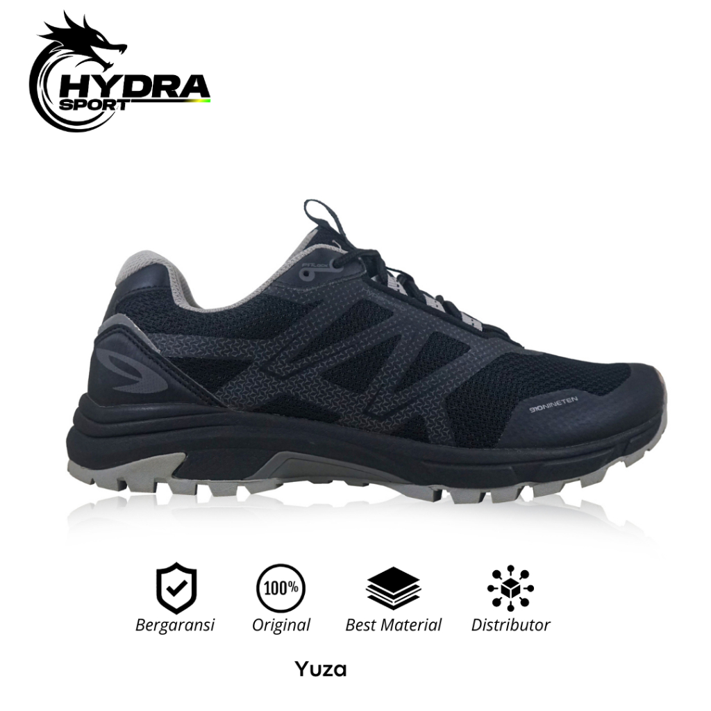 Jual SEPATU TRAIL RUNNING 910 YUZA ORIGINAL - HITAM/ABU | Shopee Indonesia
