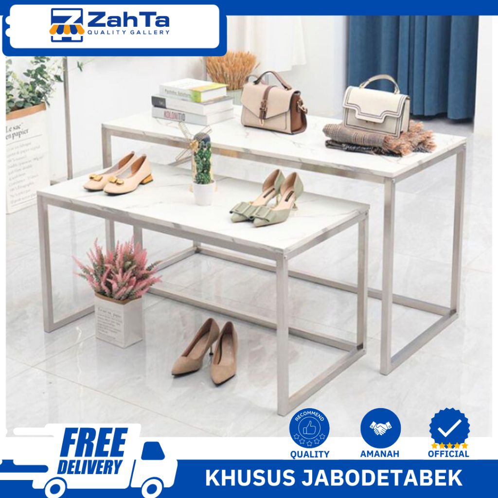 Jual ZAHTA - MEJA DISPLAY 1 SET MEJA PAJANGAN TOKO | Shopee Indonesia