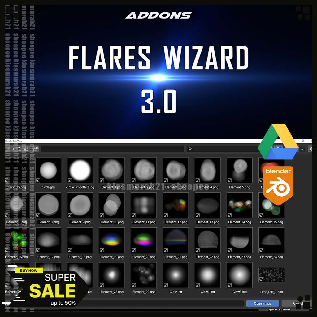 Jual Flares Wizard 3D Blender addons Plugin Terbaru Blender 3D | Shopee Indonesia