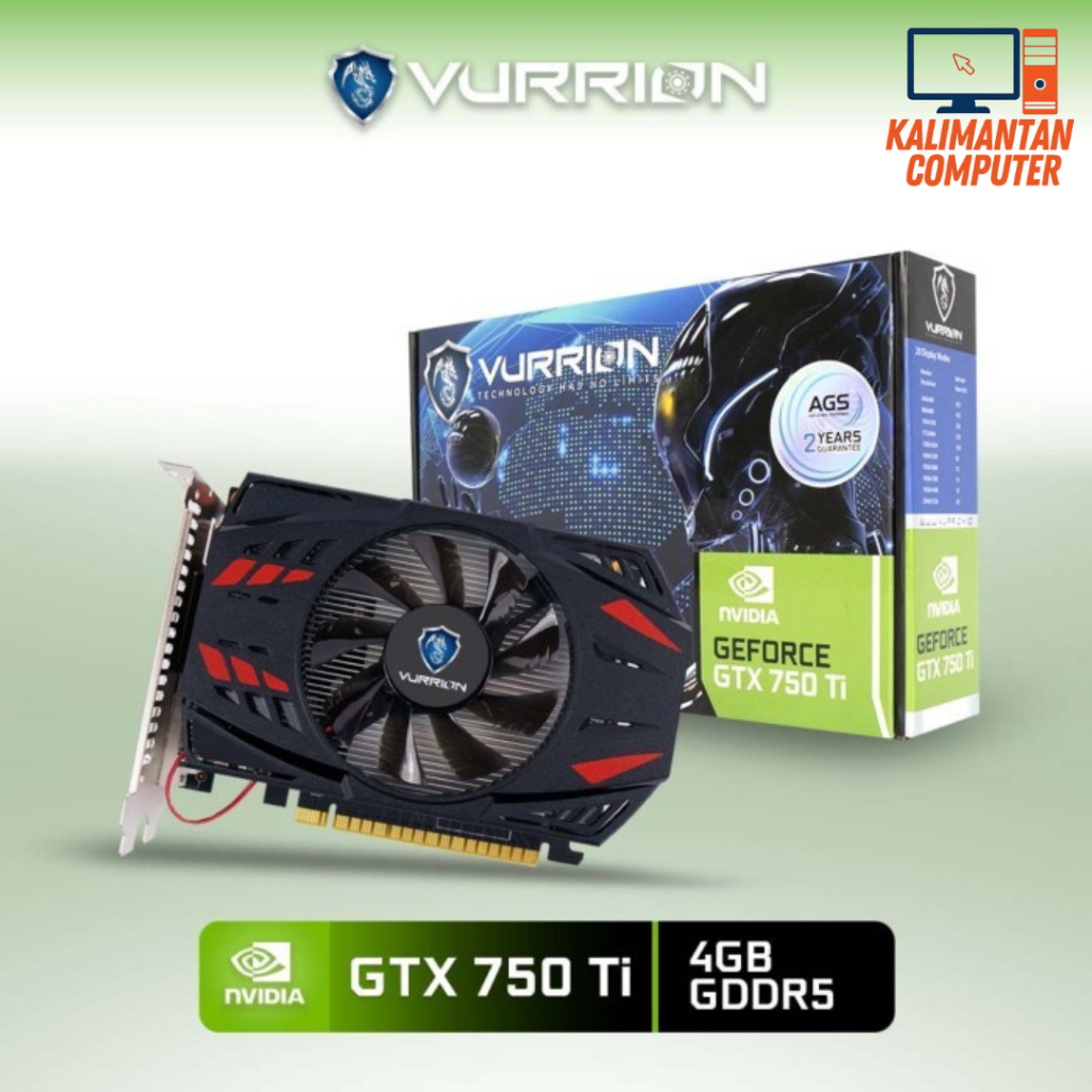 Jual VGA VURRION GTX750TI 4GB GDDR5 128-bit VGA CARD Nvidia GPU 750 TI ...