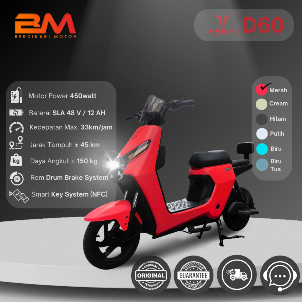 Jual Sepeda Listrik U Winfly Tipe D60 | Shopee Indonesia