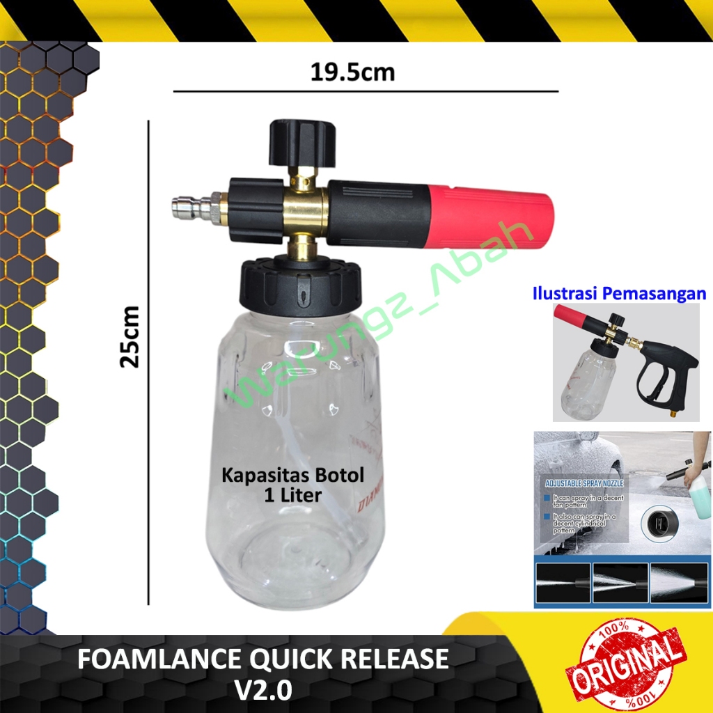 Jual ALAT TABUNG BOTOL SEMPROTAN SEMPROT SABUN BUAT SALJU HIGH PRESSURE ...