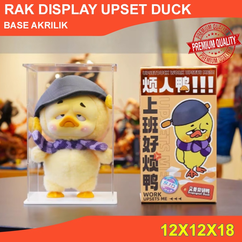 Jual [15ORANGE] READY | Box Display Figure upset duck labubu Rak ...