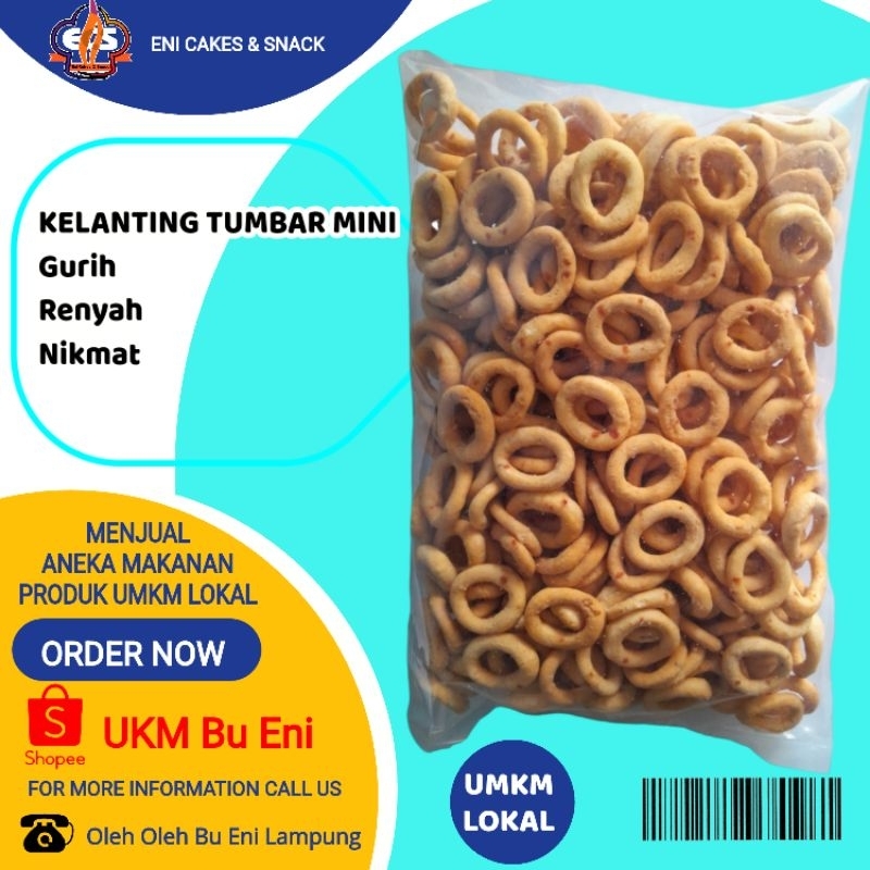 Jual Kelanting Tumbar Jadul Mini Lanting Gurih Cemilan / Makanan ...