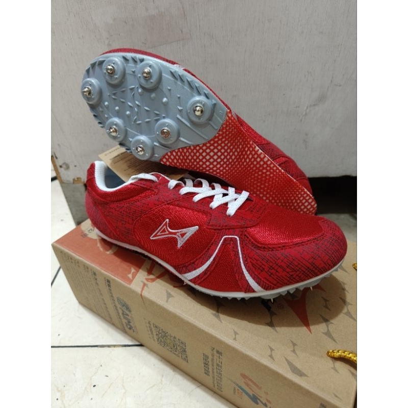 Jual Sepatu Spike Sprint / Lari / Paku / Atletik HEALTH MERAH ORIGINAL ...