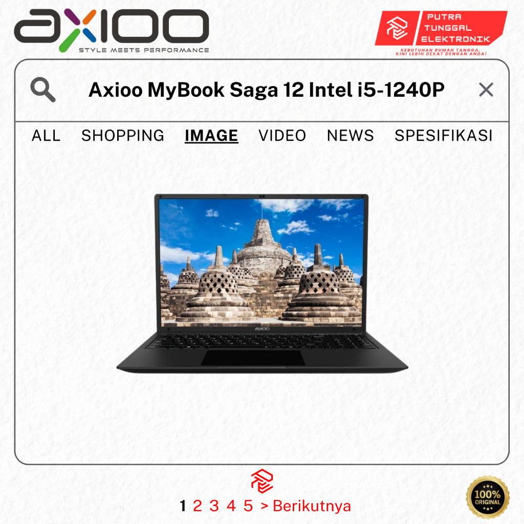 Jual Axioo MyBook Saga 12 Intel i5-1240P Laptop PRODUK 100% ORIGINAL ...