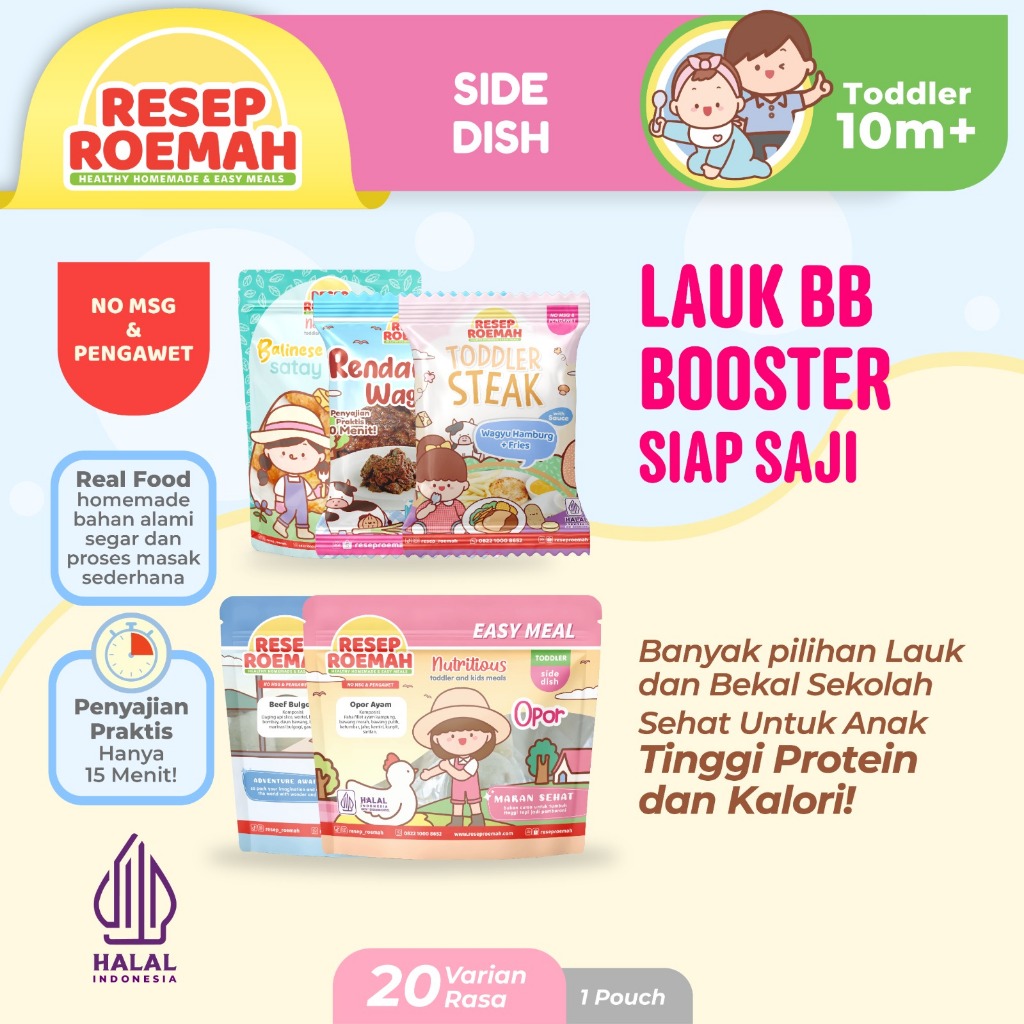 Jual Resep Roemah Lauk BB Booster Siap Saji Tinggi Protein / Frozen ...