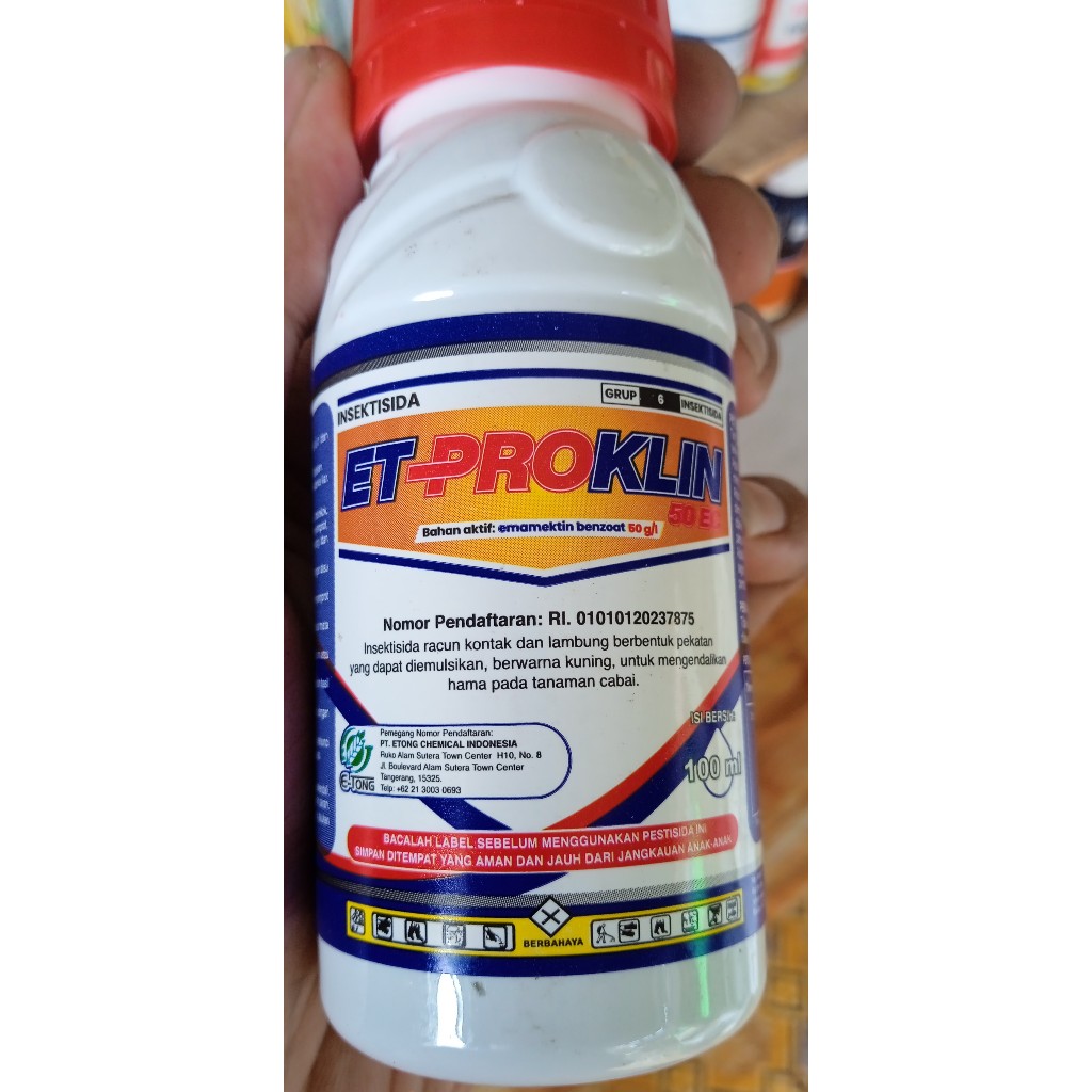 Jual ET-PROKLIN 50 EC Kemasan 100Ml Bahan Aktif Emamektin benzoat 50 g ...