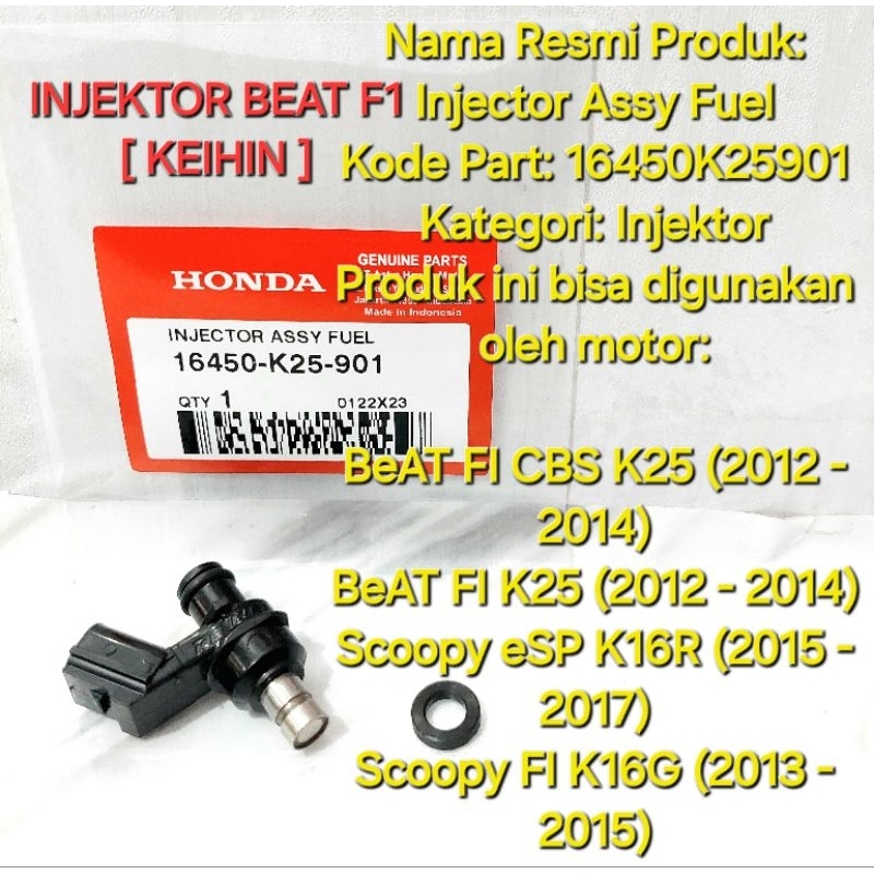 Jual Injektor Beat f1 6 Hole Original Keihin | Shopee Indonesia