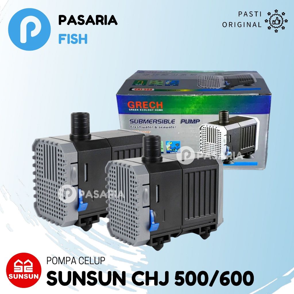 Jual SUNSUN CHJ 500/600 CHJ Series Pompa Celup Kolam Ikan/Aquarium ...