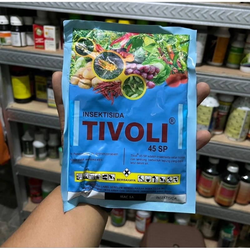 Jual INSEKTISIDA TIVOLI 45 SP 200 GRAM METOMIL BIRU 45% PENGENDALI KUTU ...