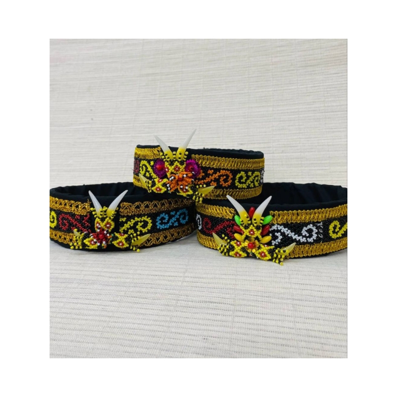 Jual TOPI BULAT TARING DAYAK ANAK - TOPI ADAT ANAK DAYAK | Shopee Indonesia