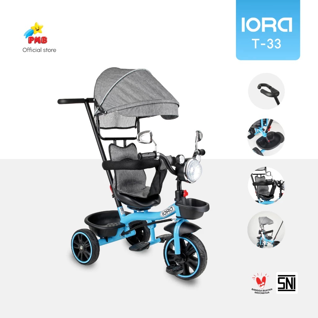 Jual Sepeda Roda Tiga Tricycle Iora T33 – PMB Toys/Sepeda Anak Roda ...
