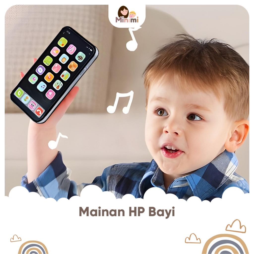 Jual MINIMI Mainan Musik Telepon Handphone Telfon Anak Bayi Smartphone ...